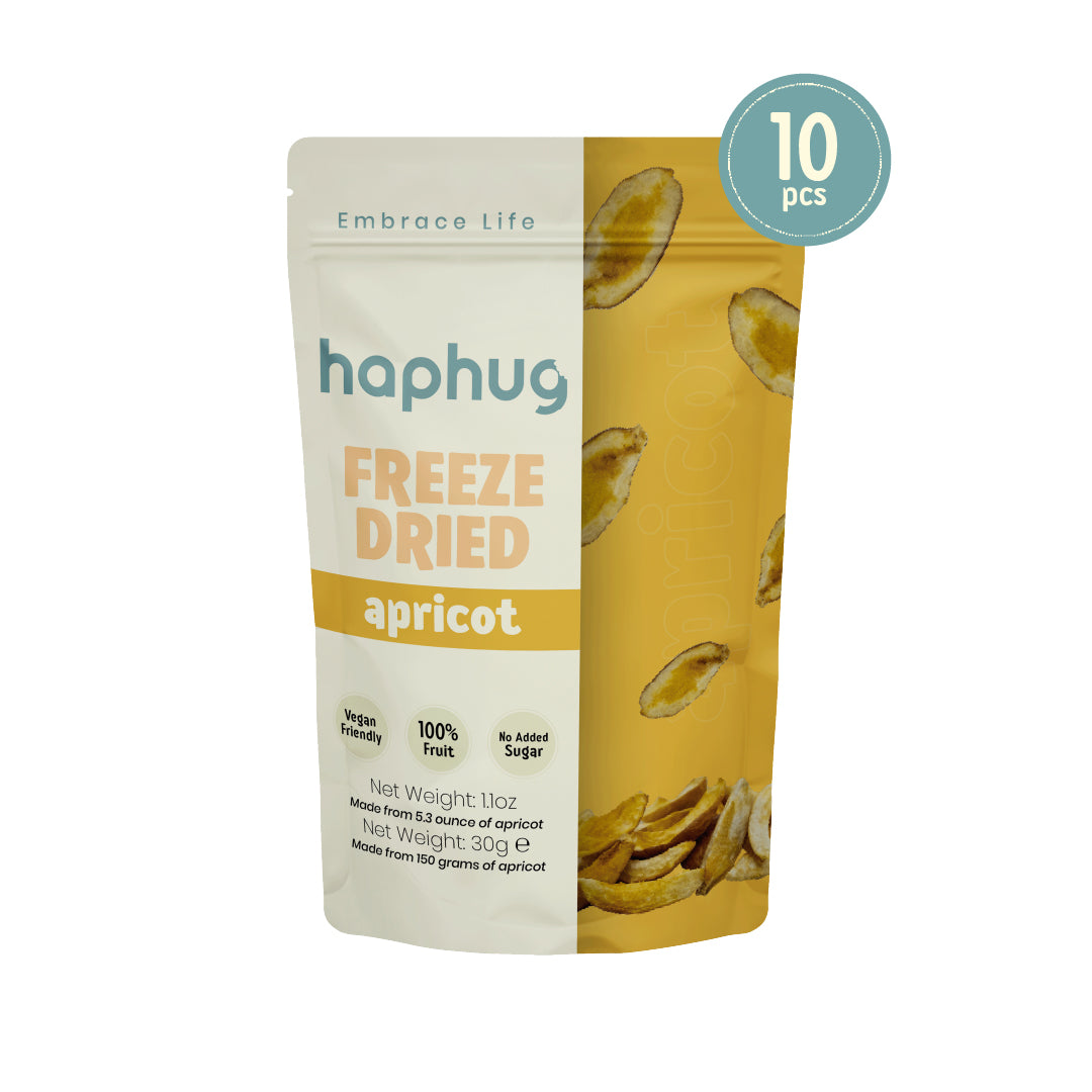 HapHug Freeze Dried Apricot 10-Pack – HapHug LLC