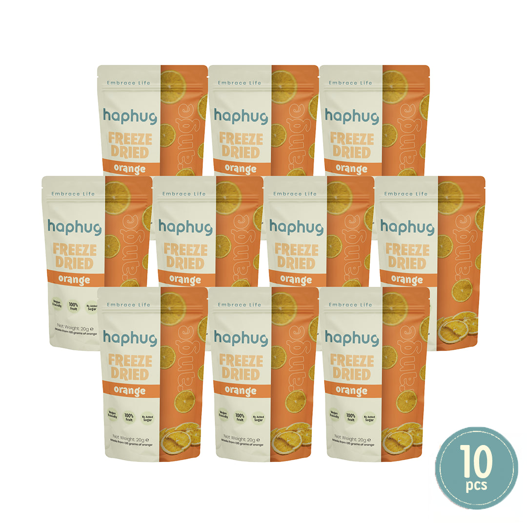 HapHug Freeze Dried Orange 10-Pack – HapHug LLC